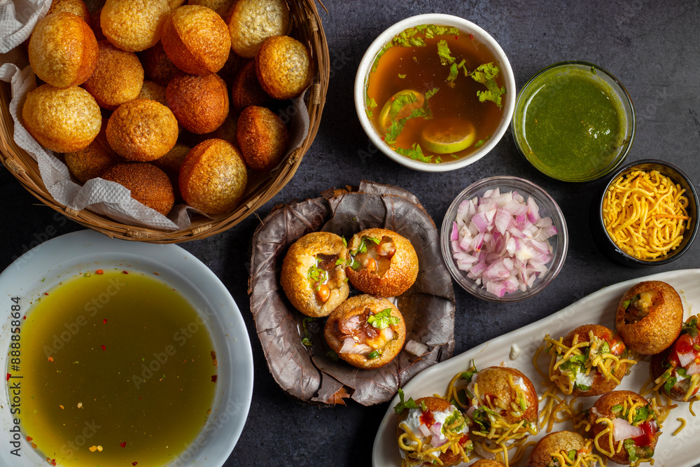 Exploring the Tangy, Spicy, and Refreshing Delight of Pani Puri. India ...