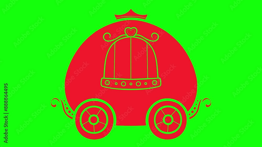 conestoga illustration video animation carriage transport wagon ...