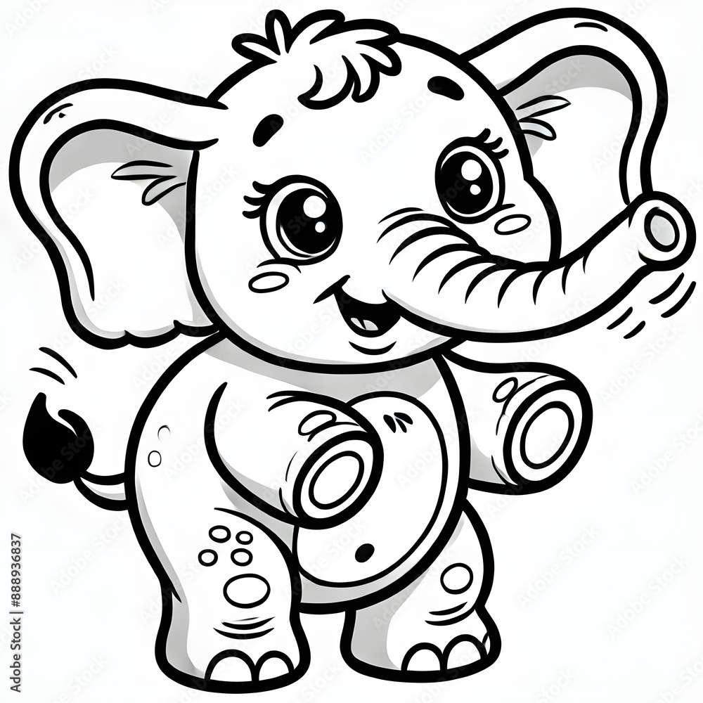 Ausmalbild Stock Illustration | Adobe Stock