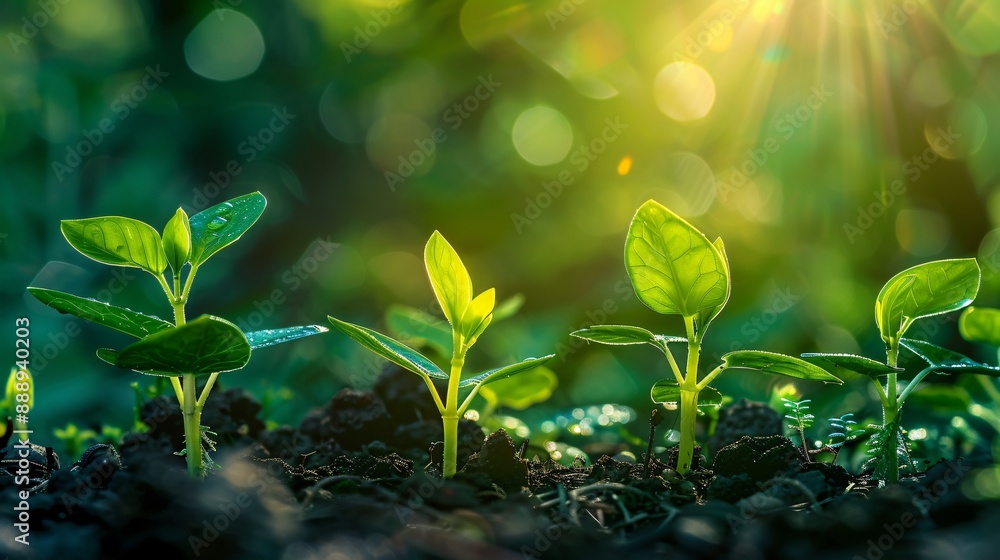 Microorganism Growth in Gardens ,Science microscopic background ...