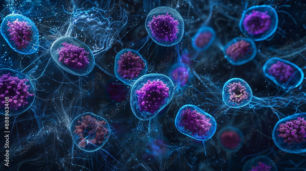 Microorganisms in Human Cells ,Science microscopic background ... Microorganisms in Human Cells ,Science microscopic background ...