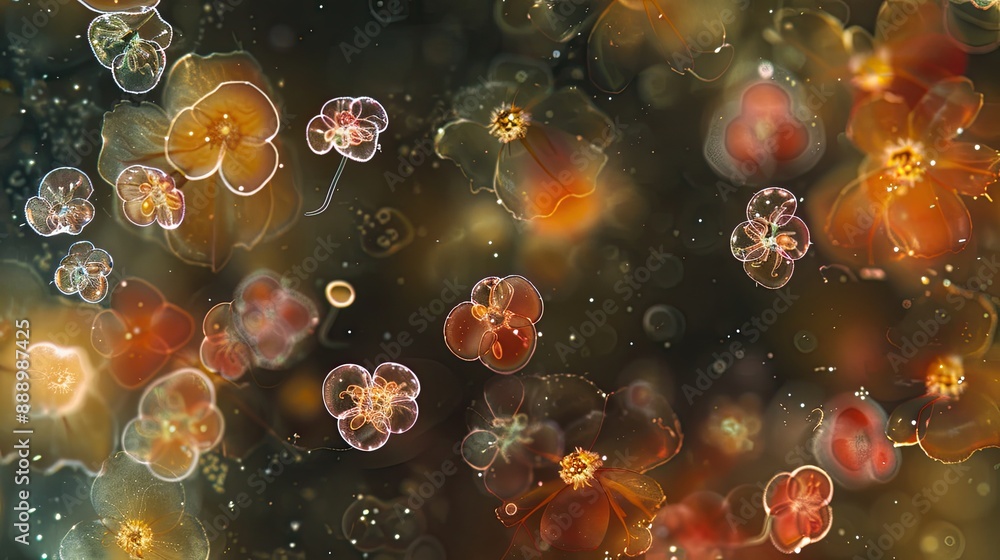 Fetal ovary Oocyte meiosis Micrograph showing several oocytes in ...