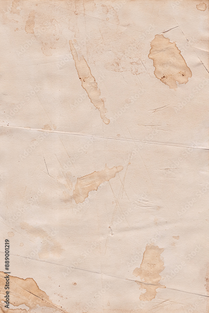 Old Paper Book Page, Sheet Texture, Vintage Background, Crumpled Paper ...