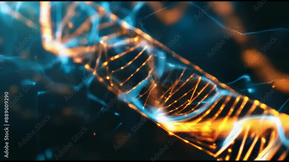 Bioscience infographic. Medical infographic. Loop animation of DNA ...
