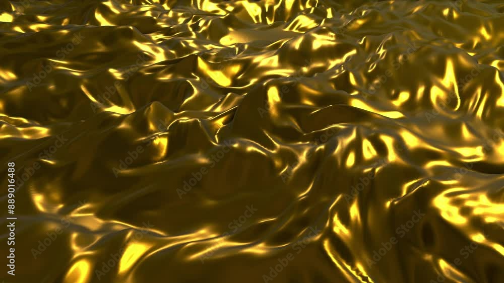 Abstract gold liquid. Golden wave background. Gold background. Gold ...