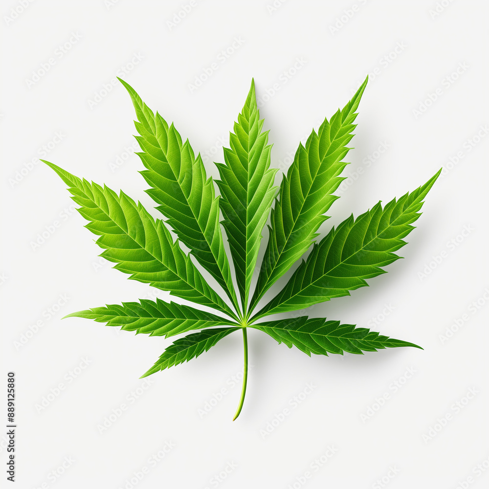 blatt, ganja, cannabis, hanf, pflanze, isoliert, hand, deutschland ...