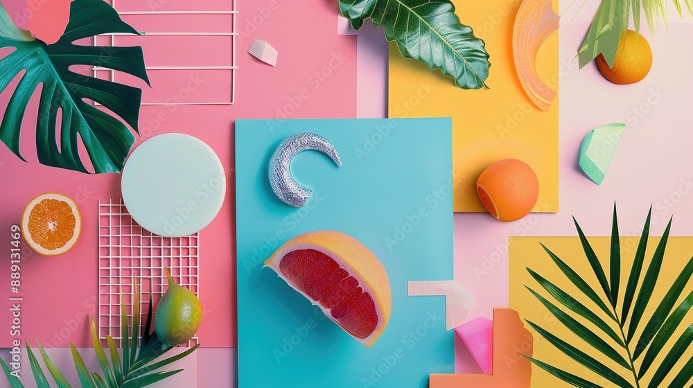 Versatile and Stylish Collage Template for Creative Projects Stock ...