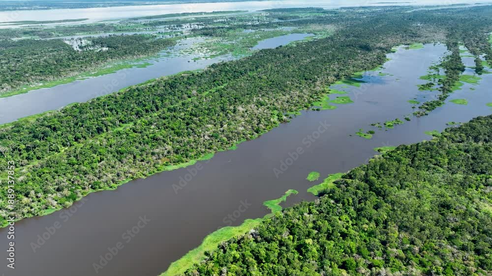 Amazonian Rainforest At Manaus Amazonas Brazil. Capturing The Effects ...