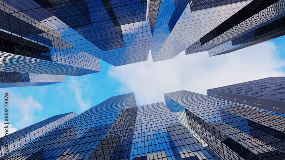 skyscrapers in the city/ architectural marvel background/ cutting-edge ...