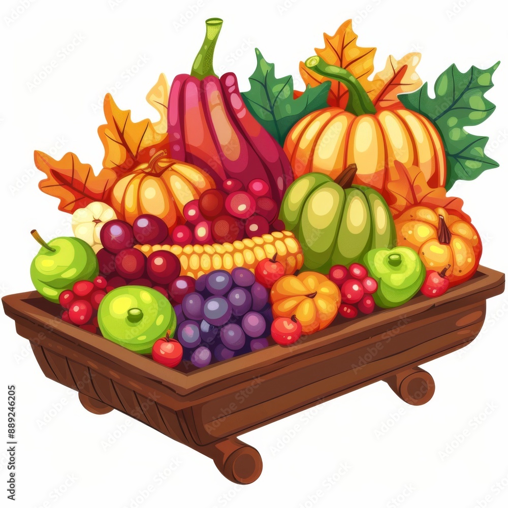 Thanksgiving parade float clipart, festive element, cartoon style ...