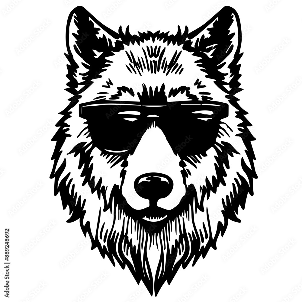 Wolf SVG vector transparent background PNG clipart Stock Vector | Adobe ...