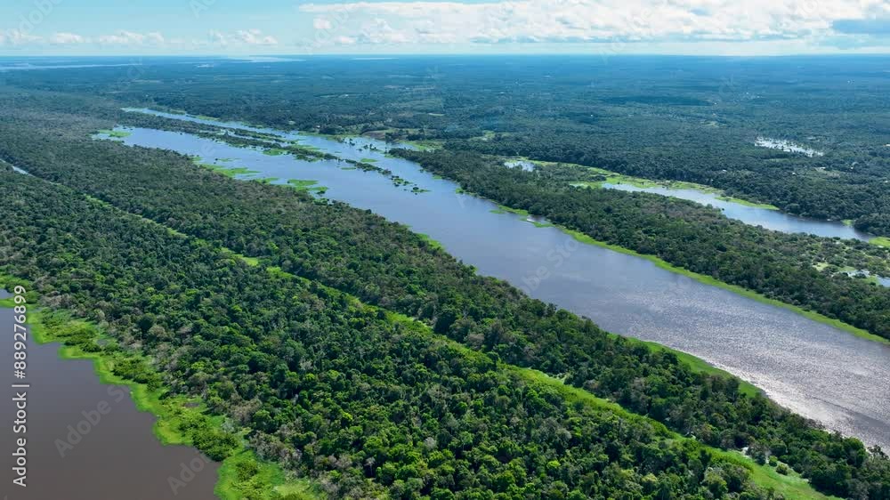 Amazonian River At Manaus Amazonas Brazil. Capturing The Effects Of ...