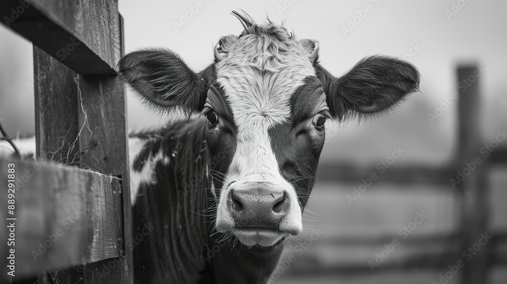 a whimsical scene in a modern Dutch barn – picture a black and white ...