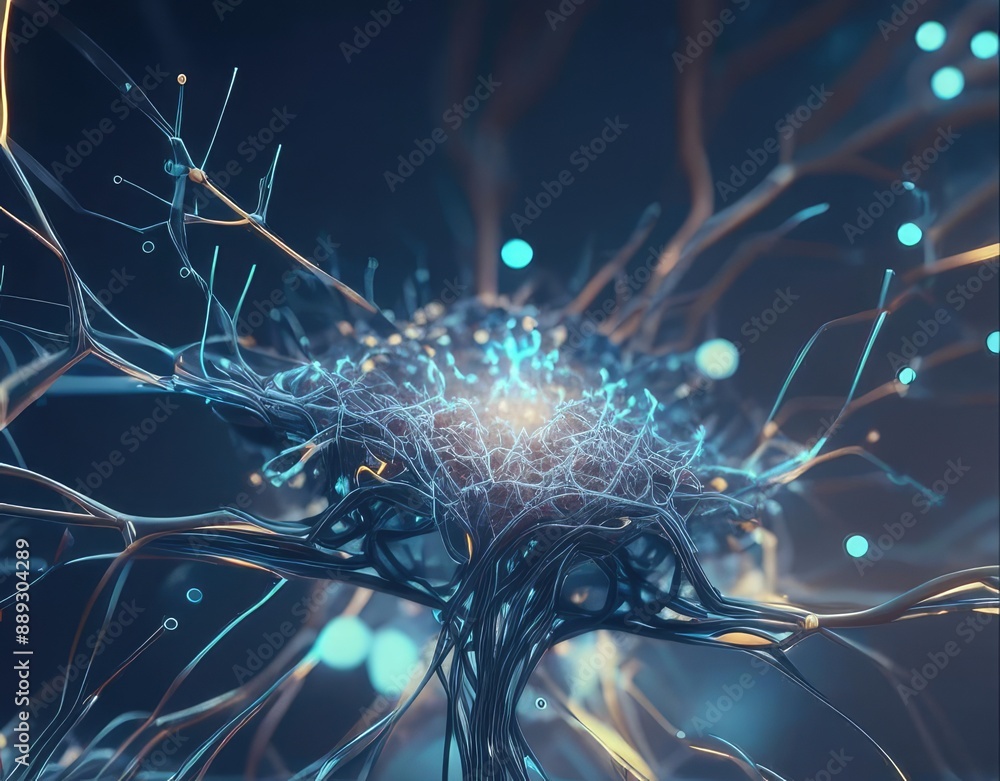 A computer system modeled on the human brain and nervous system, neural network, artificial ...