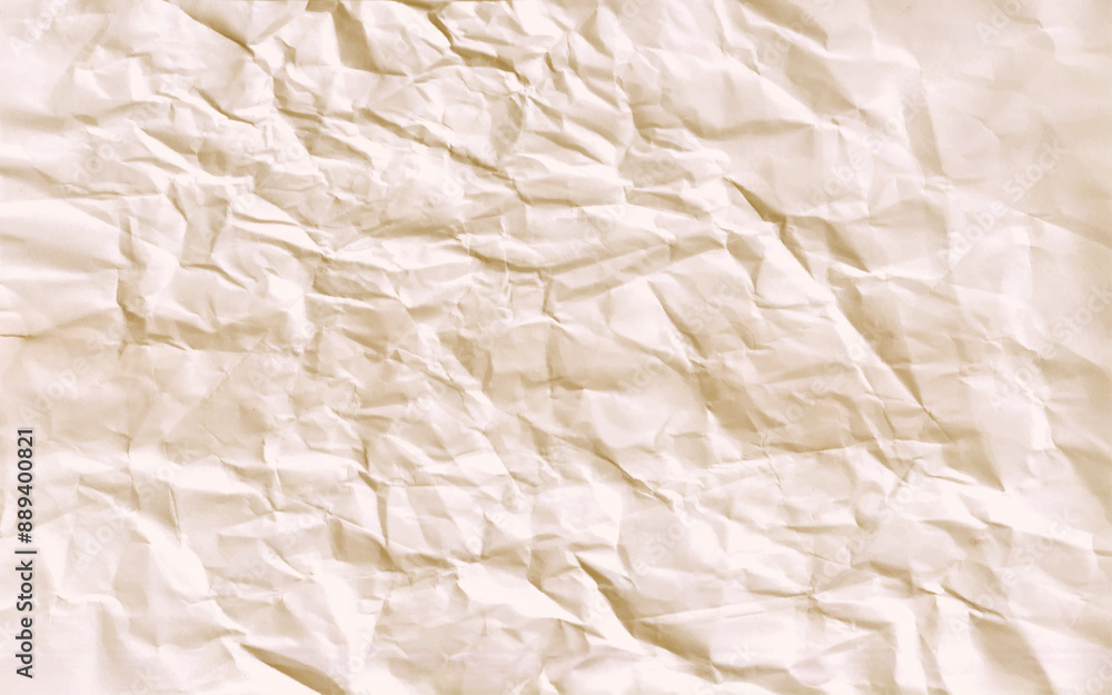 Vetor de Texture of wrinkled or crumpled paper illustration ...
