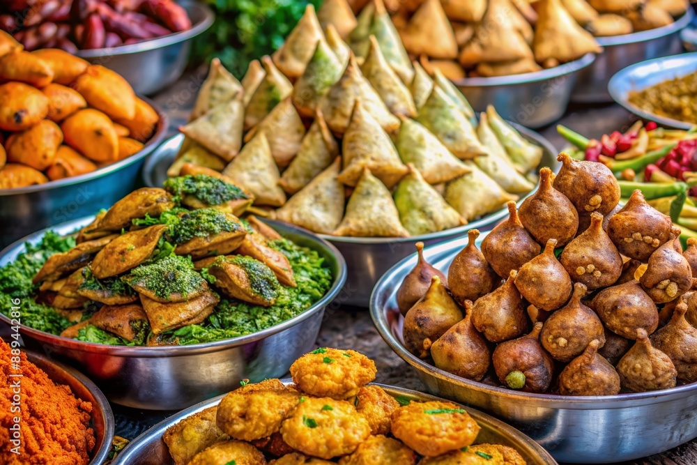 Vibrant colors of India's street food stalls showcase tantalizing ...