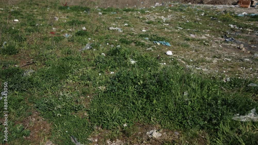 Scattered litter, Rural responsibility, Environmental stewardship. Lush ...