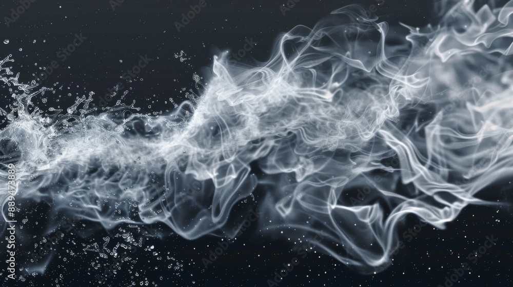 realistic isolated water spray effect on the transparent background Stock Photo | Adobe Stock