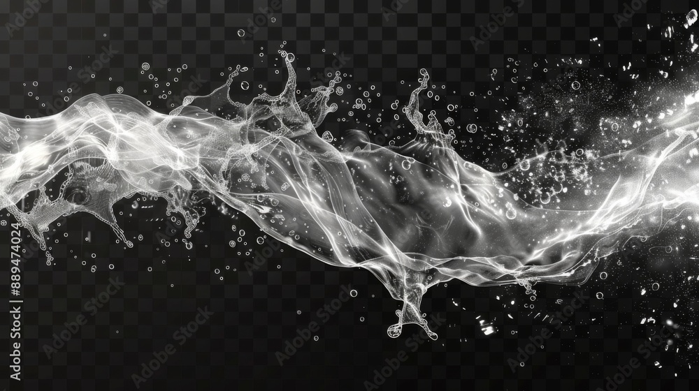 realistic isolated water spray effect on the transparent background ...