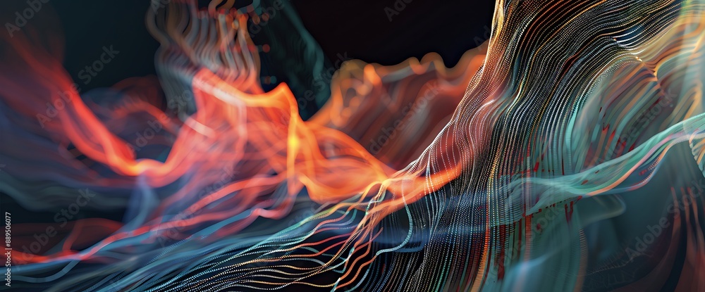 Enlarged view of a portion of a stock market chart, highlighting the ...