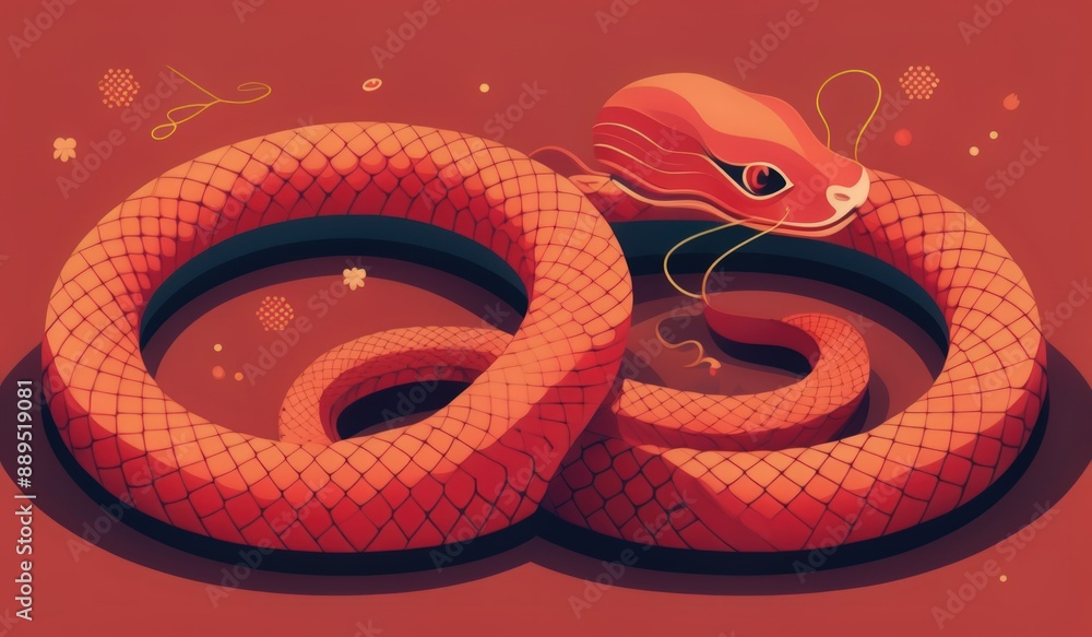 illustration of a snake in a background. illustration of a snake. snake ...