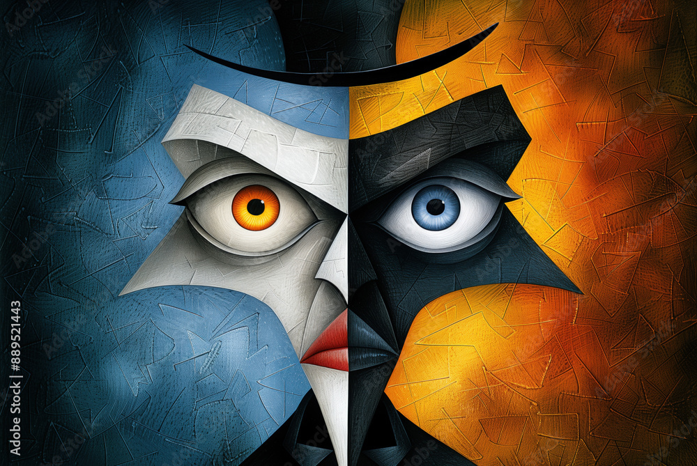 Chimera: A Duality of Forms. A surreal depiction of a chimera man ...