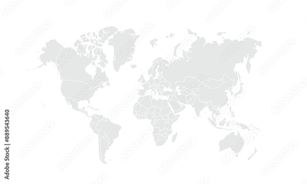 World map Grayscale,isolated on white background for website layouts ...