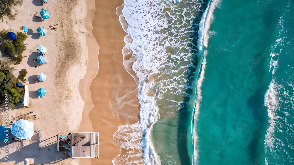 Beautiful beach drone shot, nice beach photo from bird eye, Island ...