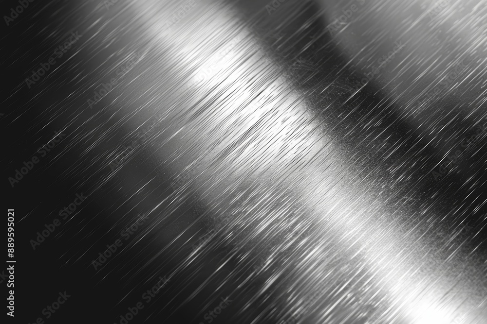 Brushed Metal Surface Texture with Light Reflection and Parallel Lines ...