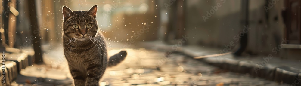 Encouraging cat adoption through history, realistic, natural light ...