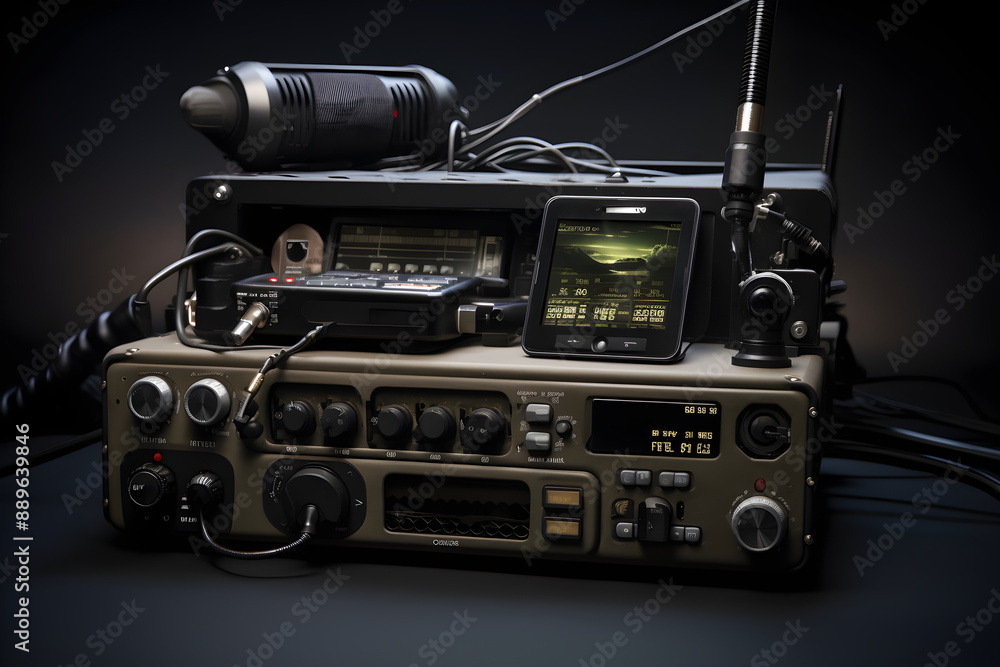 Vintage CB Radio Setup for Vehicle - A Throwback to Classic ...
