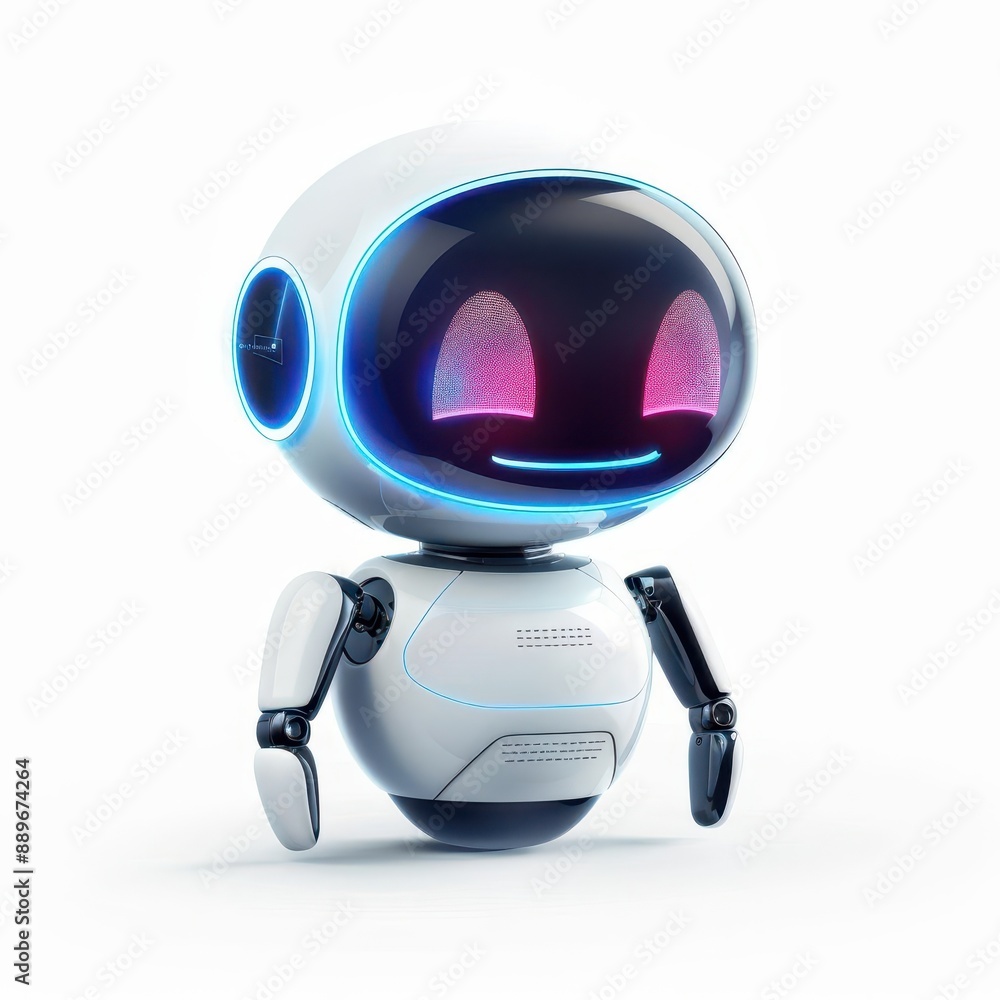 ai chatbot interface sleek minimalist design with glowing blue ...