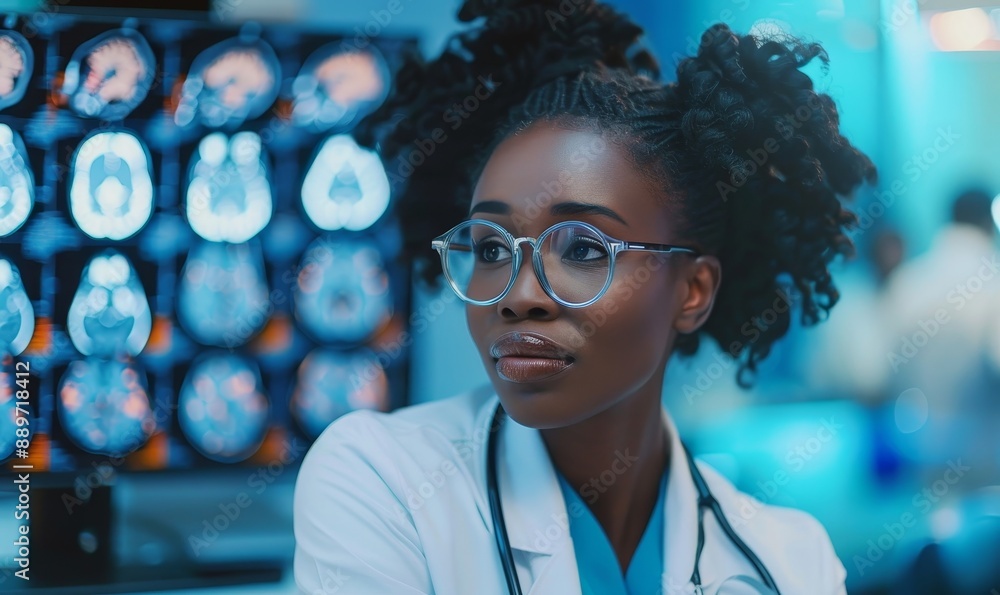 Medical Science Hospital: Confident Black Female Neurologist ...