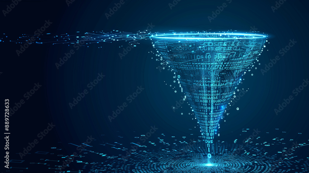 Big data technology represented by an information funnel: a large ...