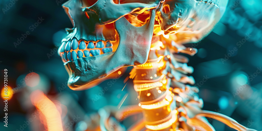 Visualize injury to the C1 vertebra causing neck pain and fracture ...