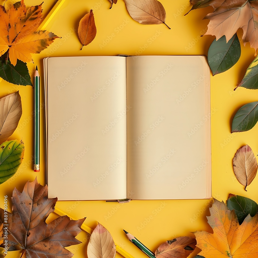 A bright poster on a school theme with free space for text, designed ...