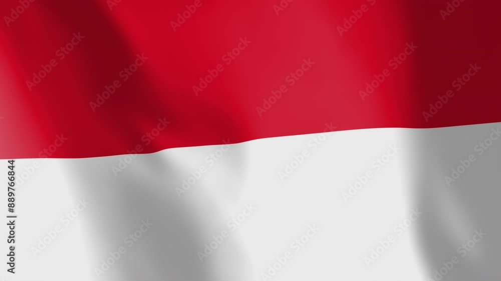 Flag of Indonesia animated background. Symbol of the Indonesian nation ...