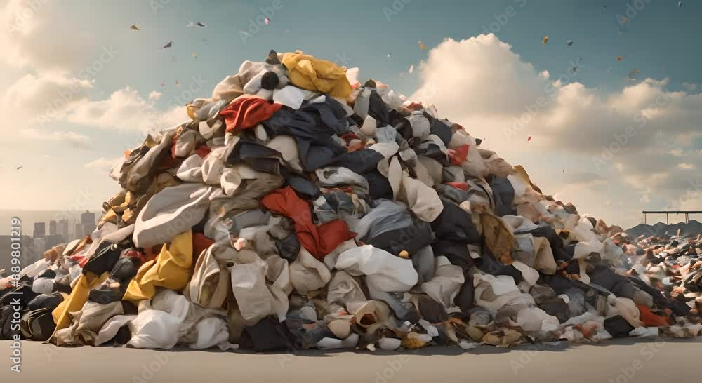 The Environmental Impact of Fashion Waste Clothing Piles in Landfills ...