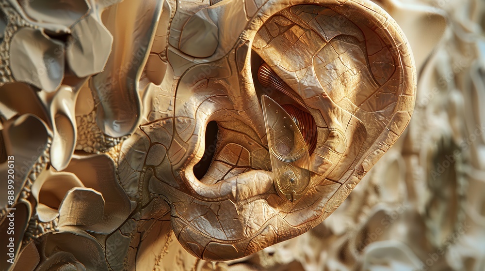 Melody of Sound: Illustrate the inner workings of the ear, capturing ...