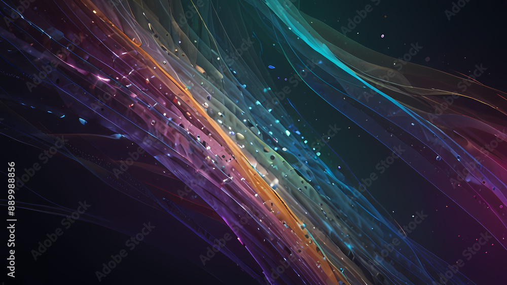 abstract background that visualizes the echoes of emotions with flowing ...