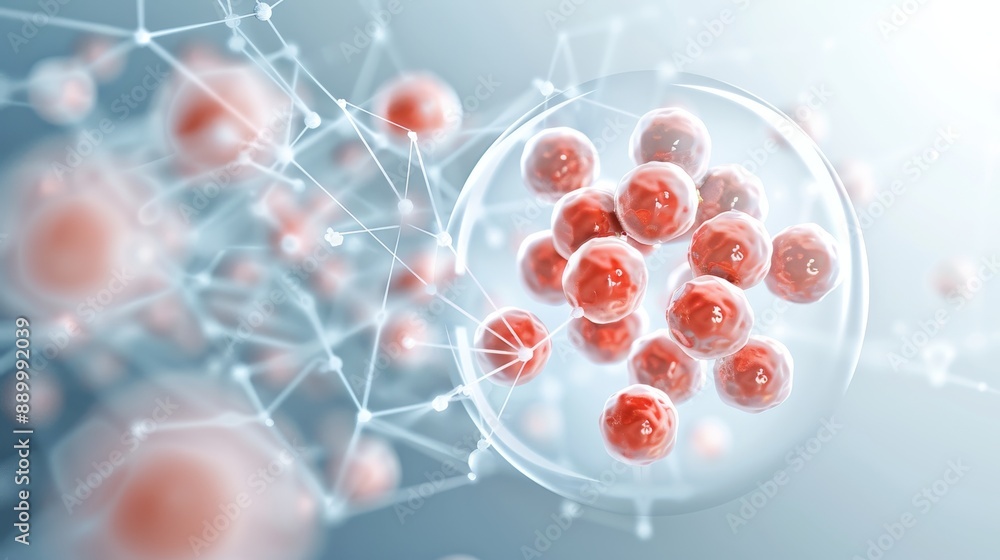 Cross-section of an atomic nucleus, highlighting protons and neutrons ...