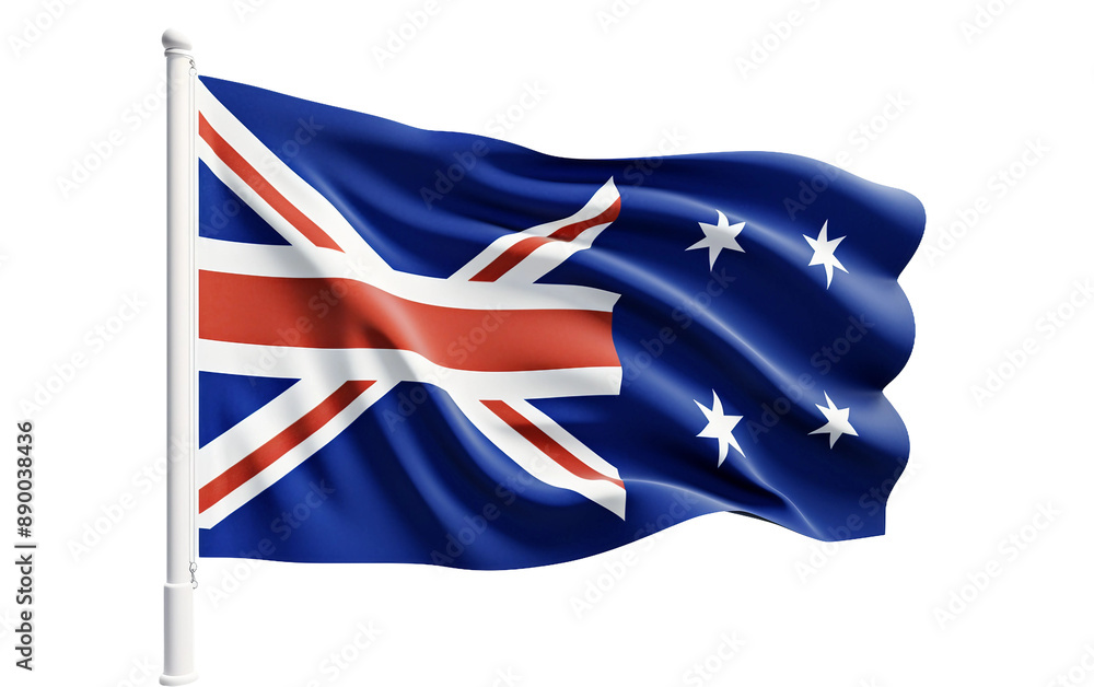 Australia Flag with Southern Cross Isolated On Transparent Background ...