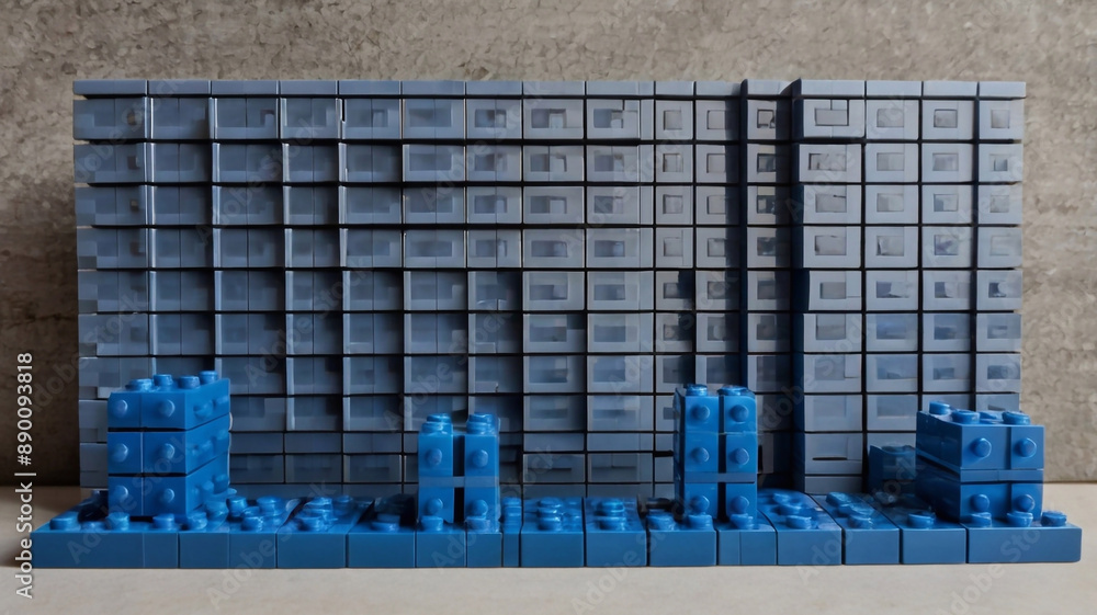 lego blocks building Plastic toy block, background wall frame empty ...