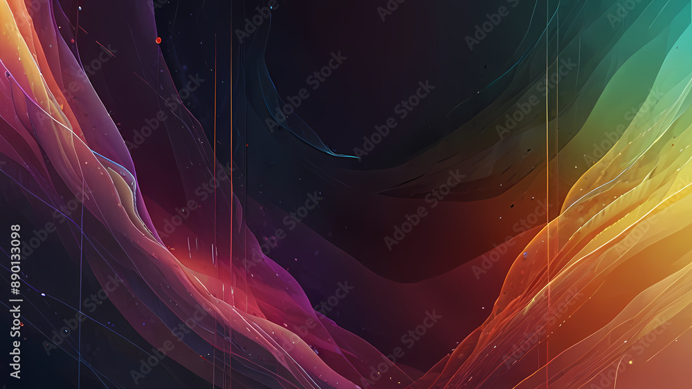 abstract background that visualizes the echoes of emotions with flowing ...