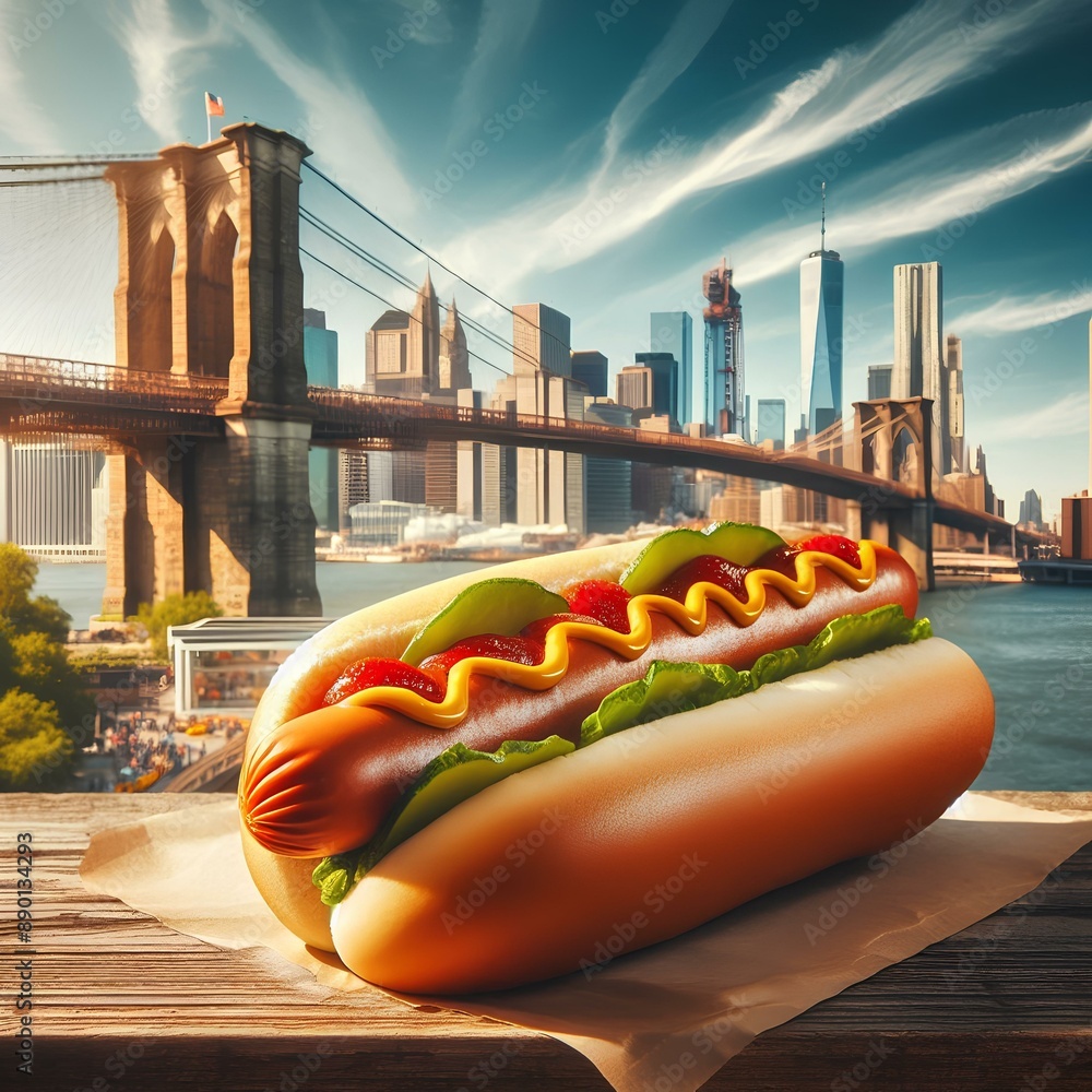 Hot Dog Classic Street Food - Iconic New York City Hot Dog Stands ...