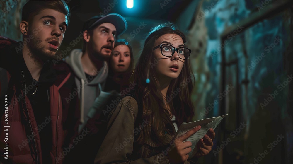Friends are trapped in an eerie escape room, facing chilling challenges ...