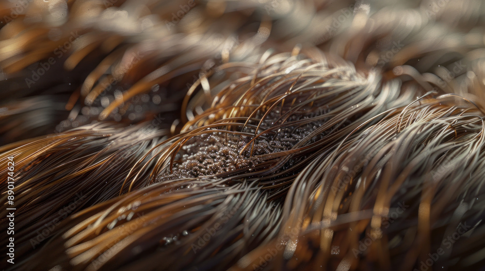 Hair strands with different porosity levels before and after treatment ...