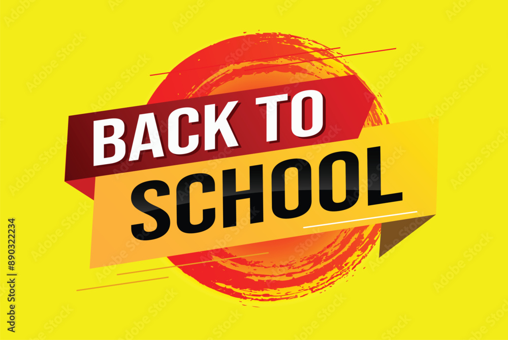 back to school word concept vector illustration with modern 3d style ...