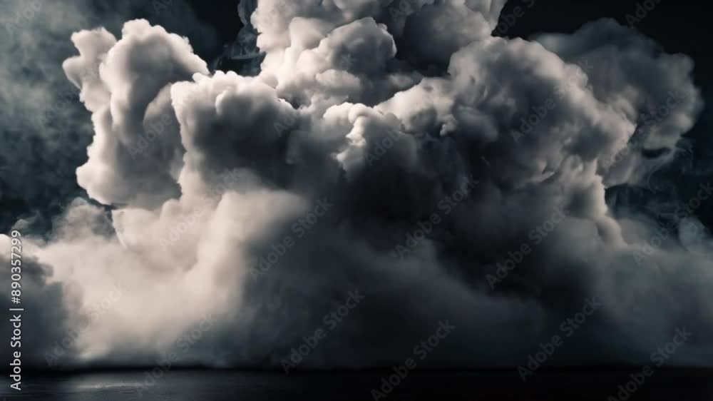 Smoke overlay fog cloud floor mist background steam dust dark white ...