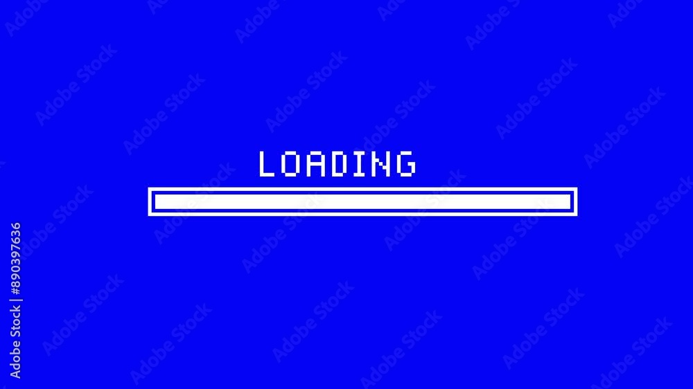 Pixel Art Loading Screen, loading screen for games, blue screen ...